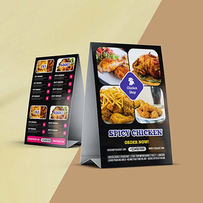 The best Printing Service for Table Tant Card | Xenon Online